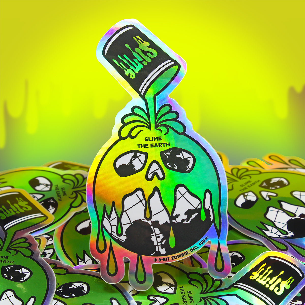 Slime The Earth Tee – 8-bit ZOMBIE